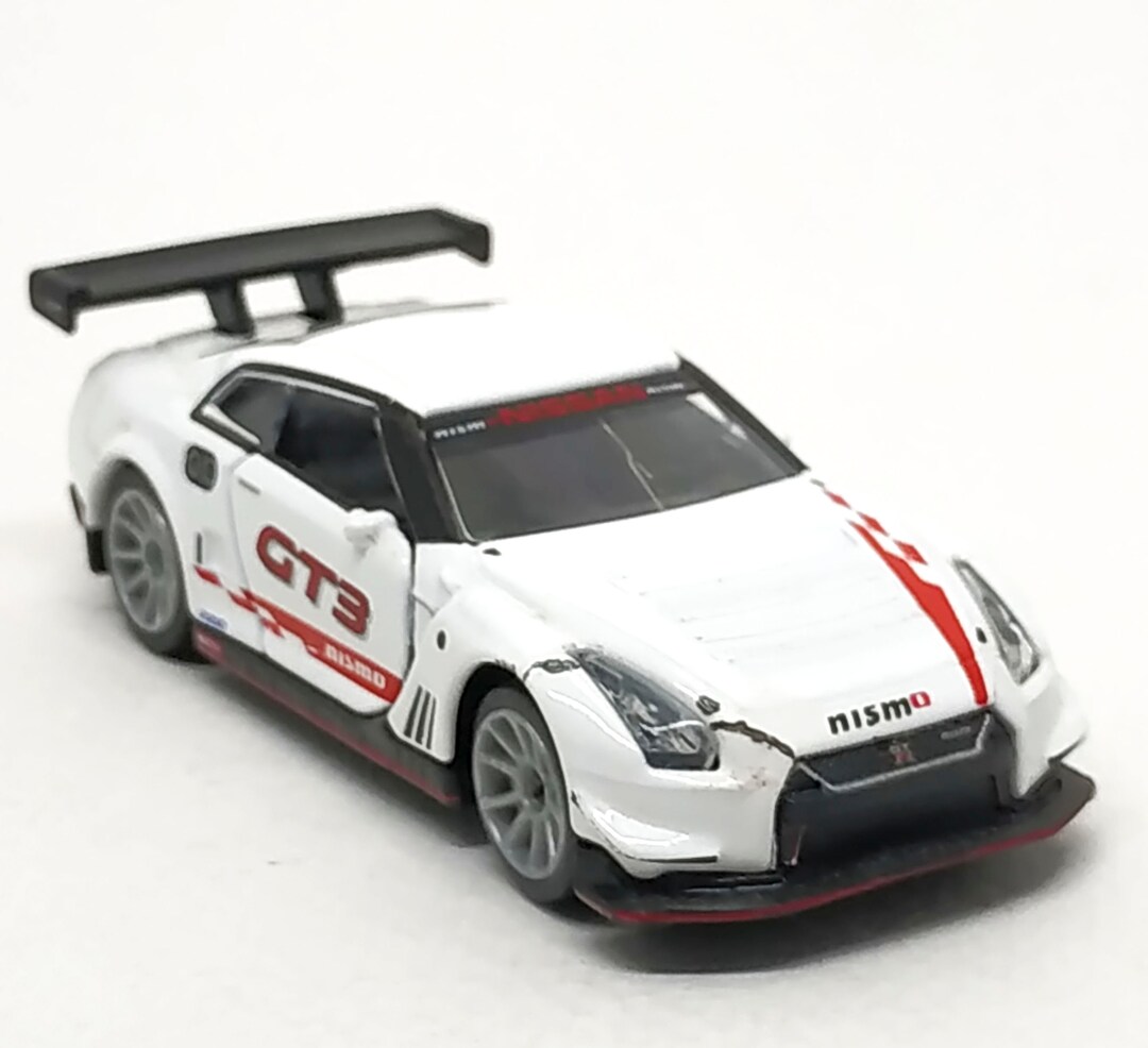 Custom Car From Majorette Nissan GTR Nismo GT3 White - Changed Wheels ...