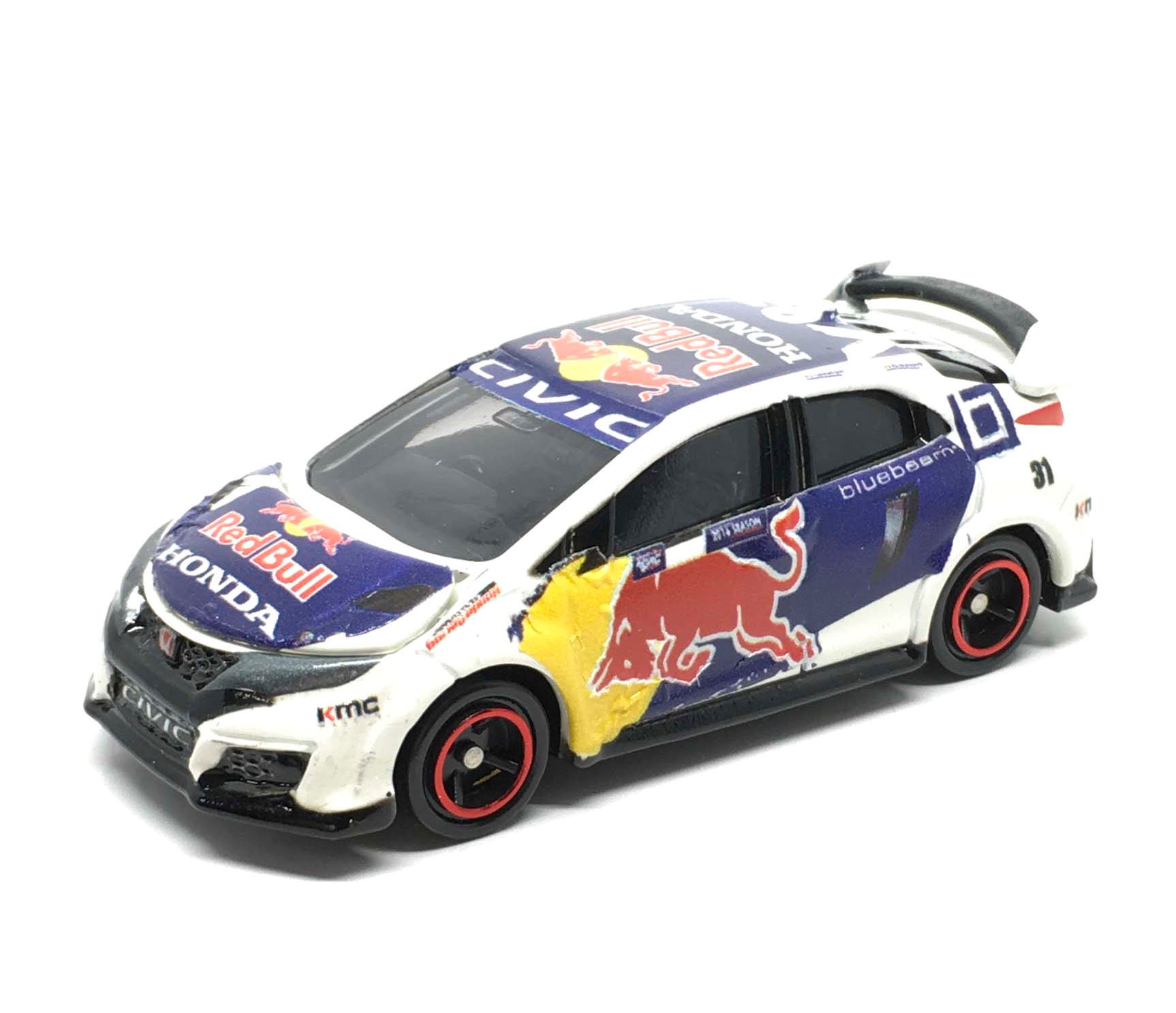 Custom Car From Tomica Honda Civic Type R - Sticker Red Bull - Scale 1/ ...