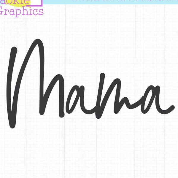 Mama Cursive Svg - Etsy