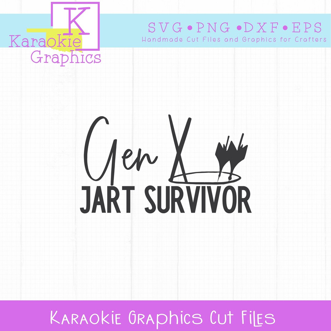 Generation X Jart Survivor SVG, Gen X Rocks SVG PNG, 80s Svg for Shirt ...