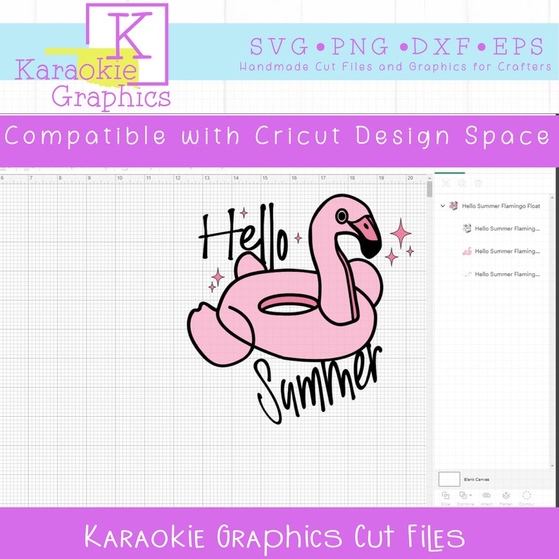 Hello Summer Flamingo Pool Float SVG for Shirt Here Comes the - Etsy