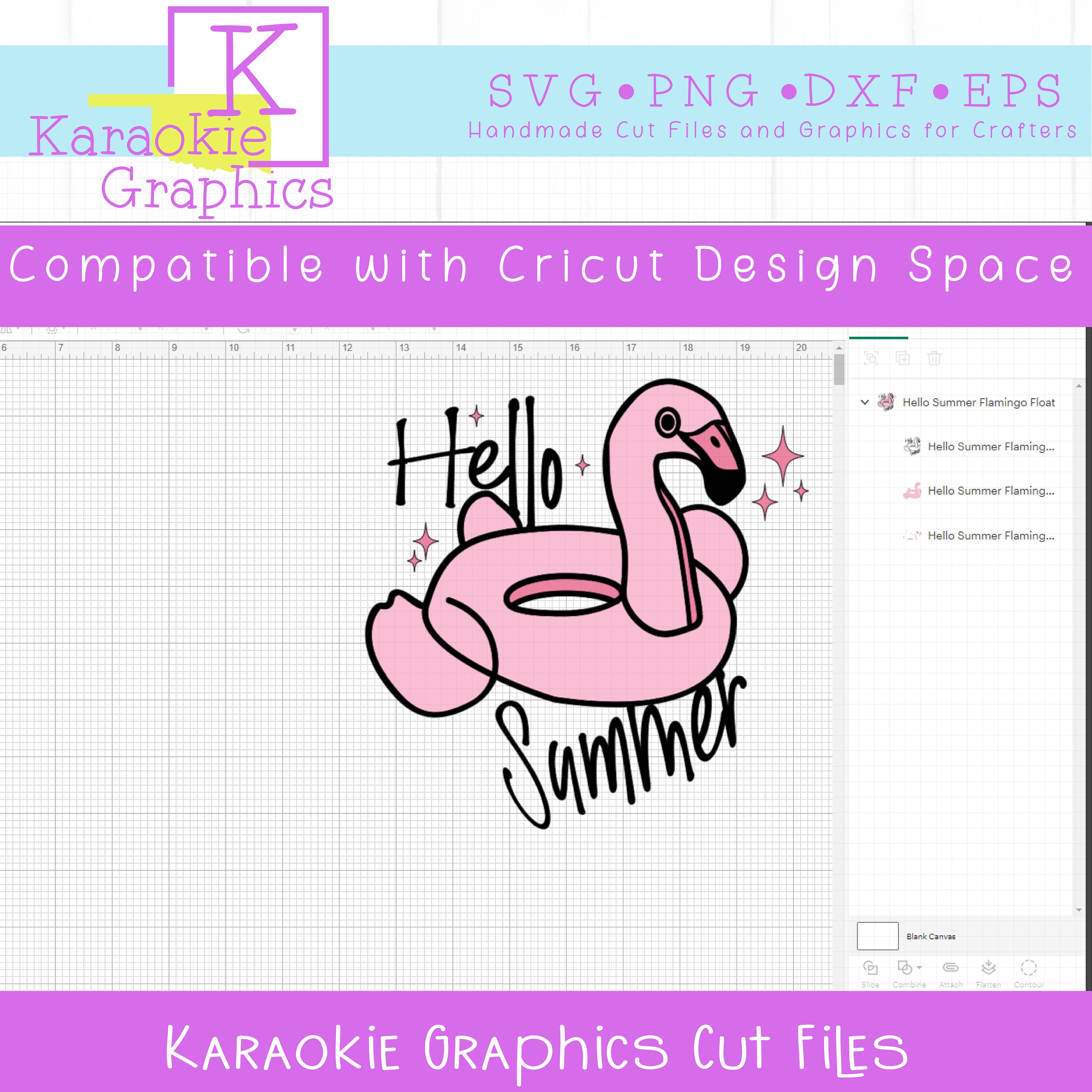 Hello Summer Flamingo Pool Float SVG for Shirt Here Comes the - Etsy