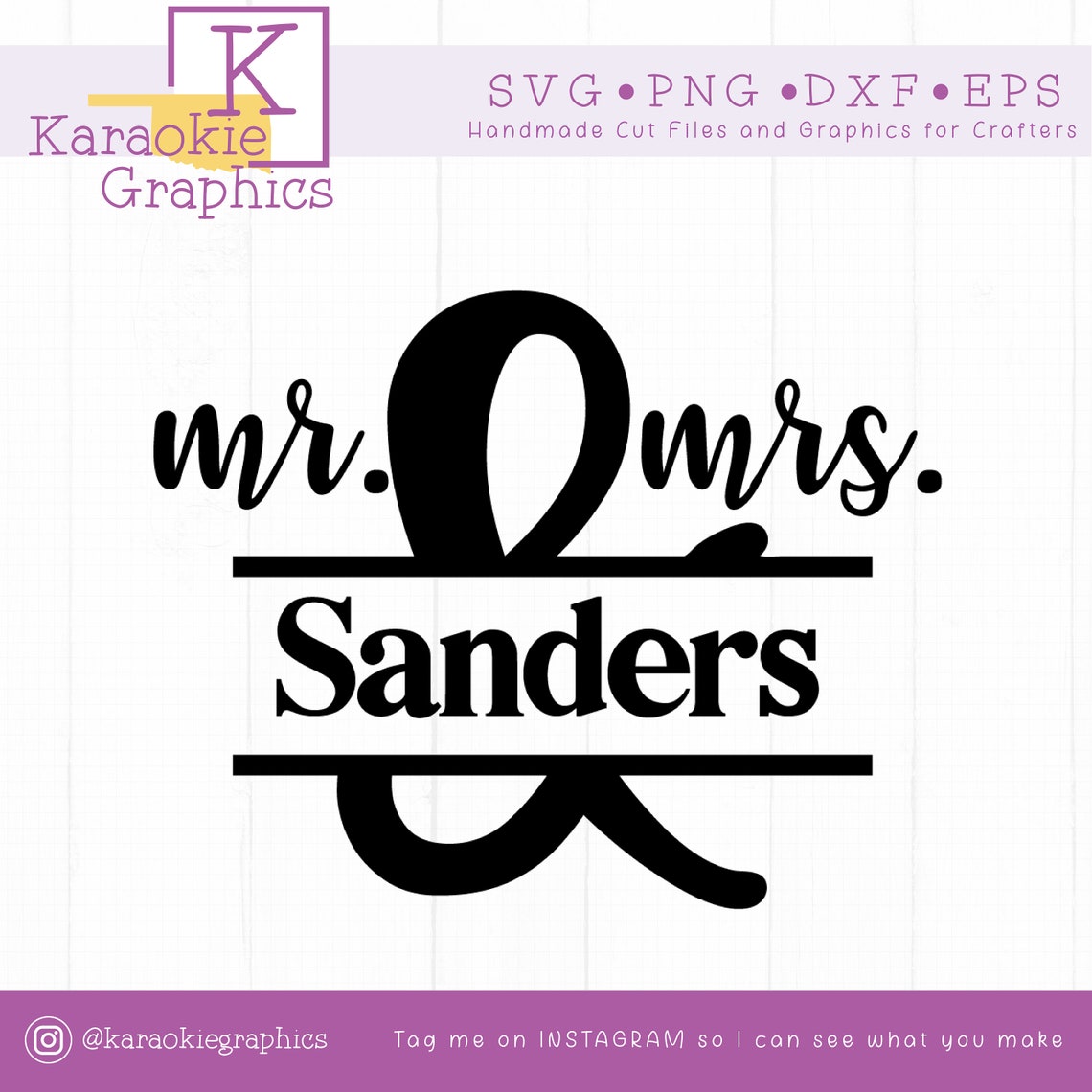 Mr and Mrs Monogram SVG Wedding Monogram SVG Bride and Groom | Etsy