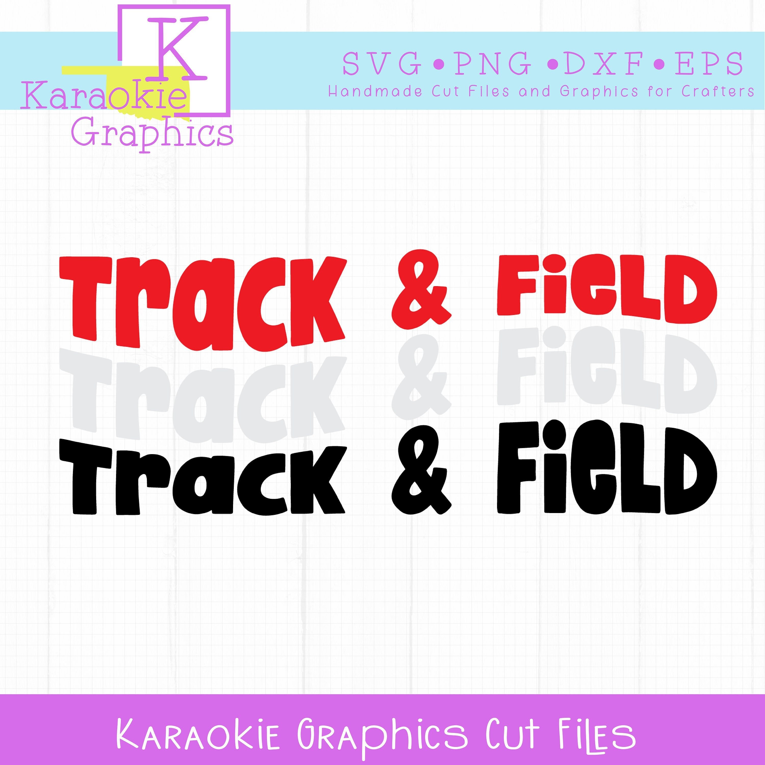 Wavy Retro Text Track and Field SVG Running SVG Track Mom - Etsy