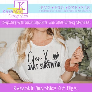Generation X Jart Survivor SVG, Gen X Rocks SVG PNG, 80s Svg for Shirt ...