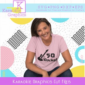 50 Rocks 50th Birthday SVG, 50th Birthday Svg for Shirt, Gift for Women ...