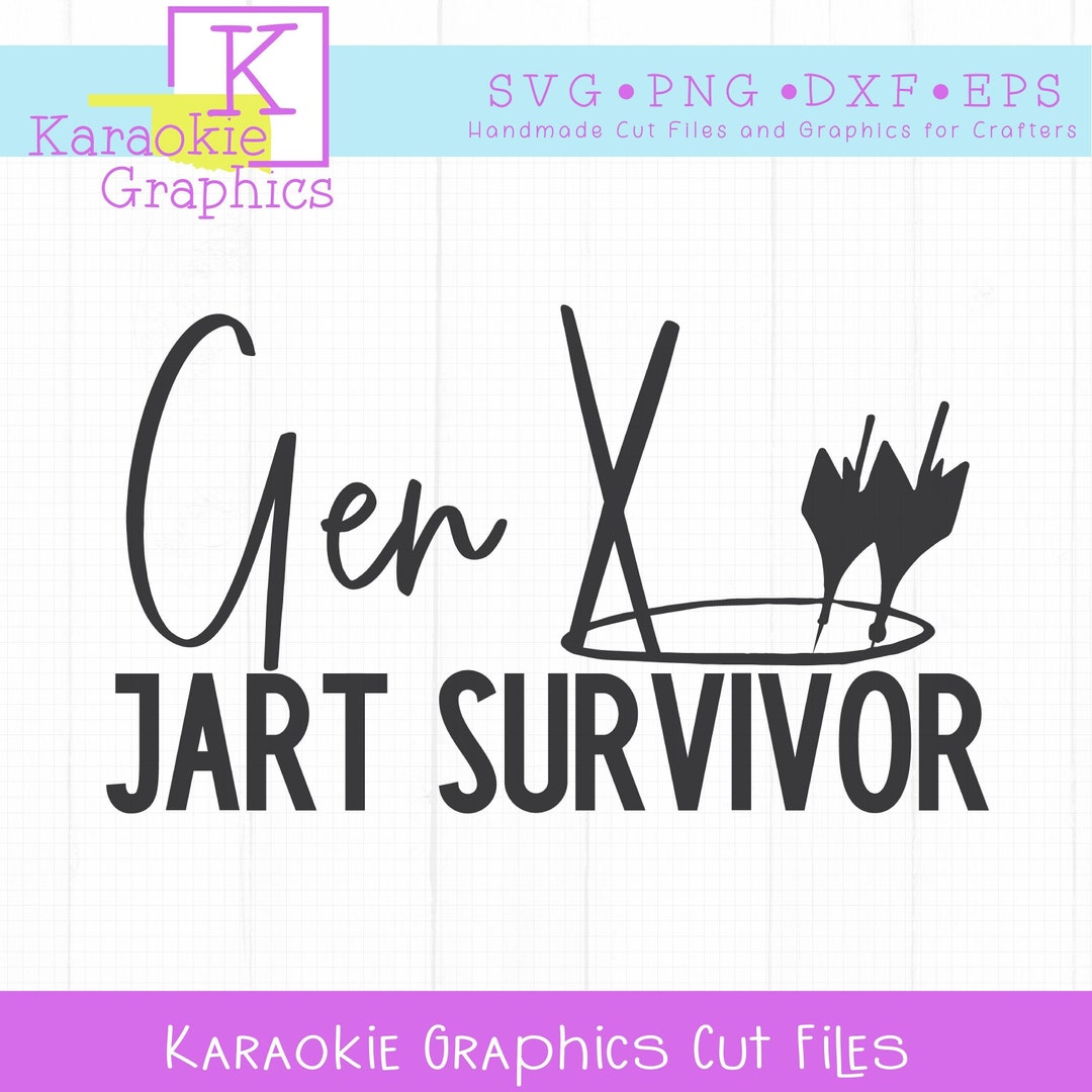 Generation X Jart Survivor SVG, Gen X Rocks SVG PNG, 80s Svg for Shirt ...