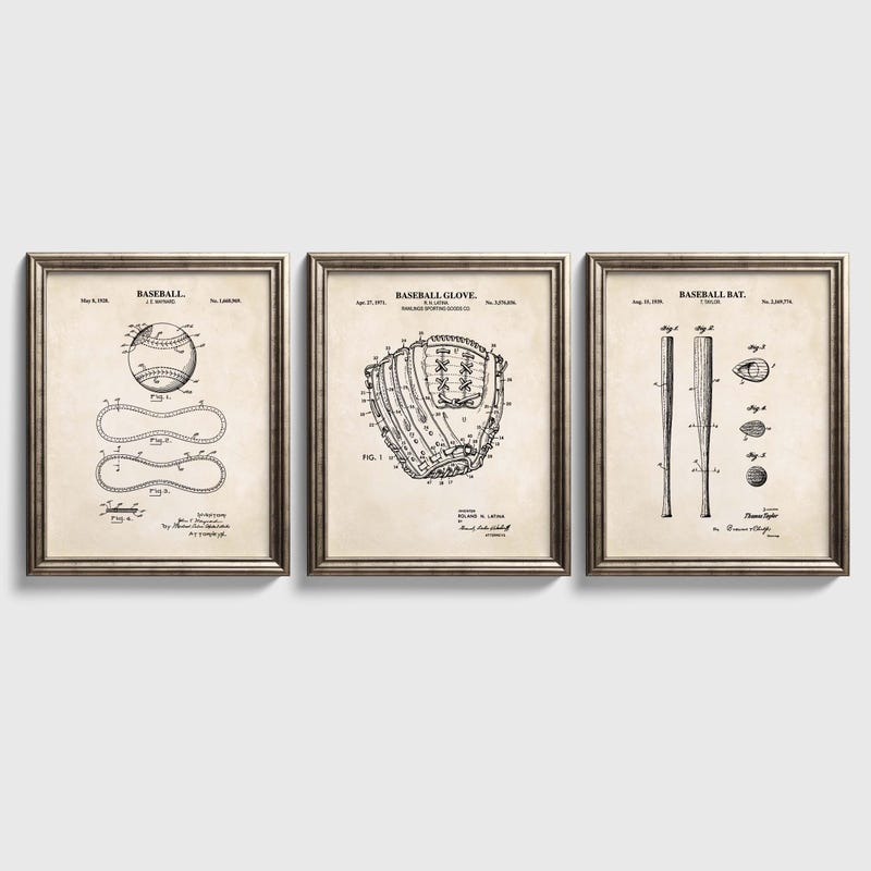 Baseball Art Print - Etsy