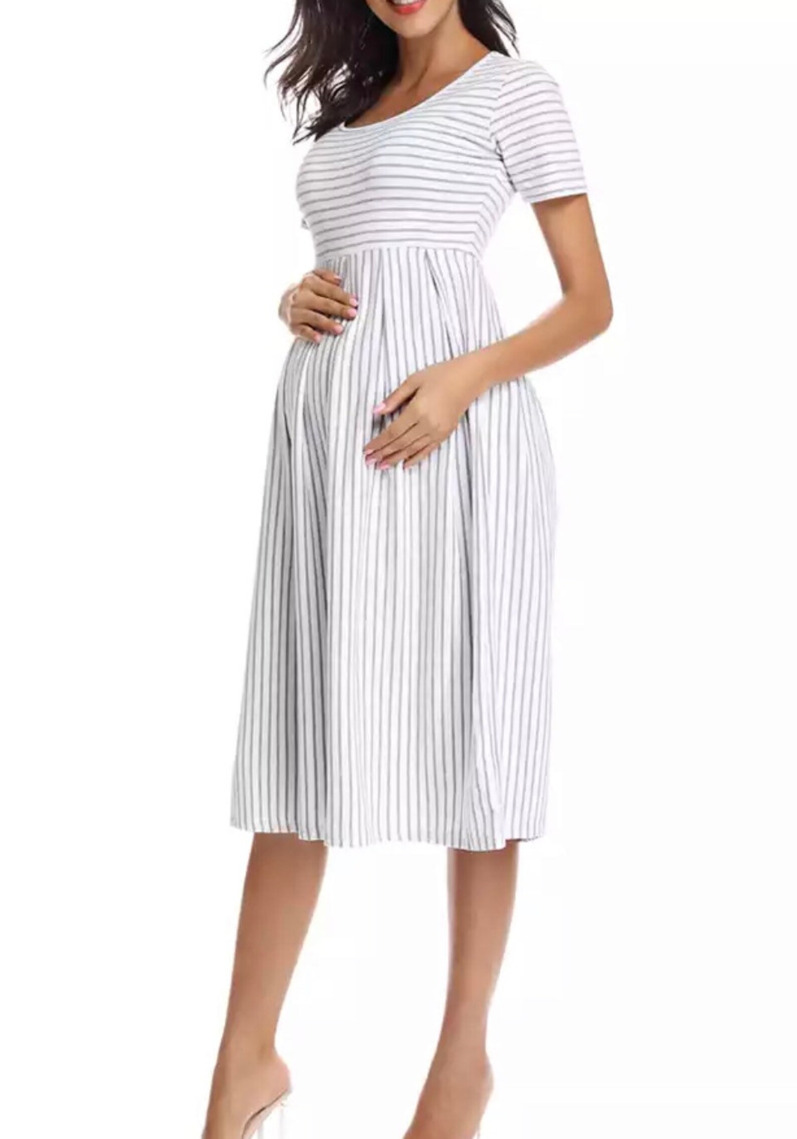 Womens Floral Short Sleeve Loose Maternity Dresses Pregnancy - Etsy