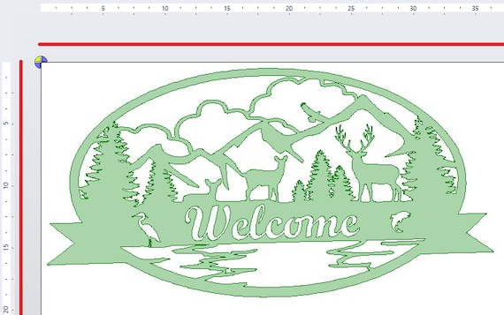 Tree Welcome Dxf Sign Plasma Laser Waterjet Router Plotter