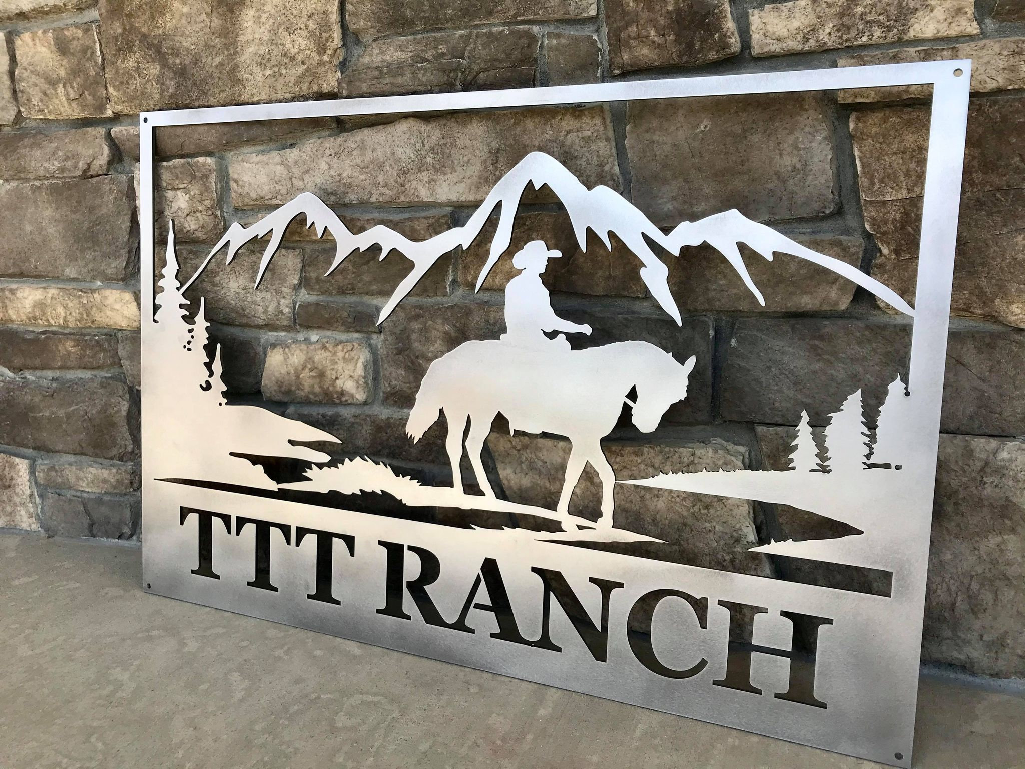 Ranch Entrance Metal Home Sign High Definition Family - Etsy