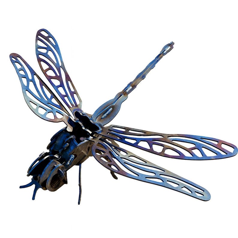 Dragonfly 3D Metal Puzzle Kit: DIY Welding Project, Unassembled Steel ...