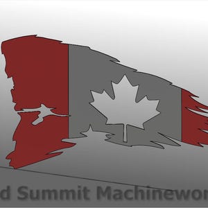 Tattered Canadian Flag DXF File | CNC Laser Cut Ready | Digital ...