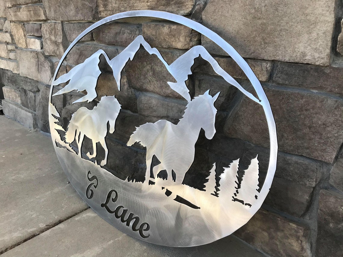 Ranch Entrance Metal Home Sign High Definition Family - Etsy