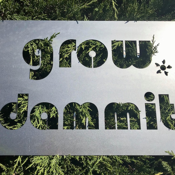 Grow Dammit - Etsy