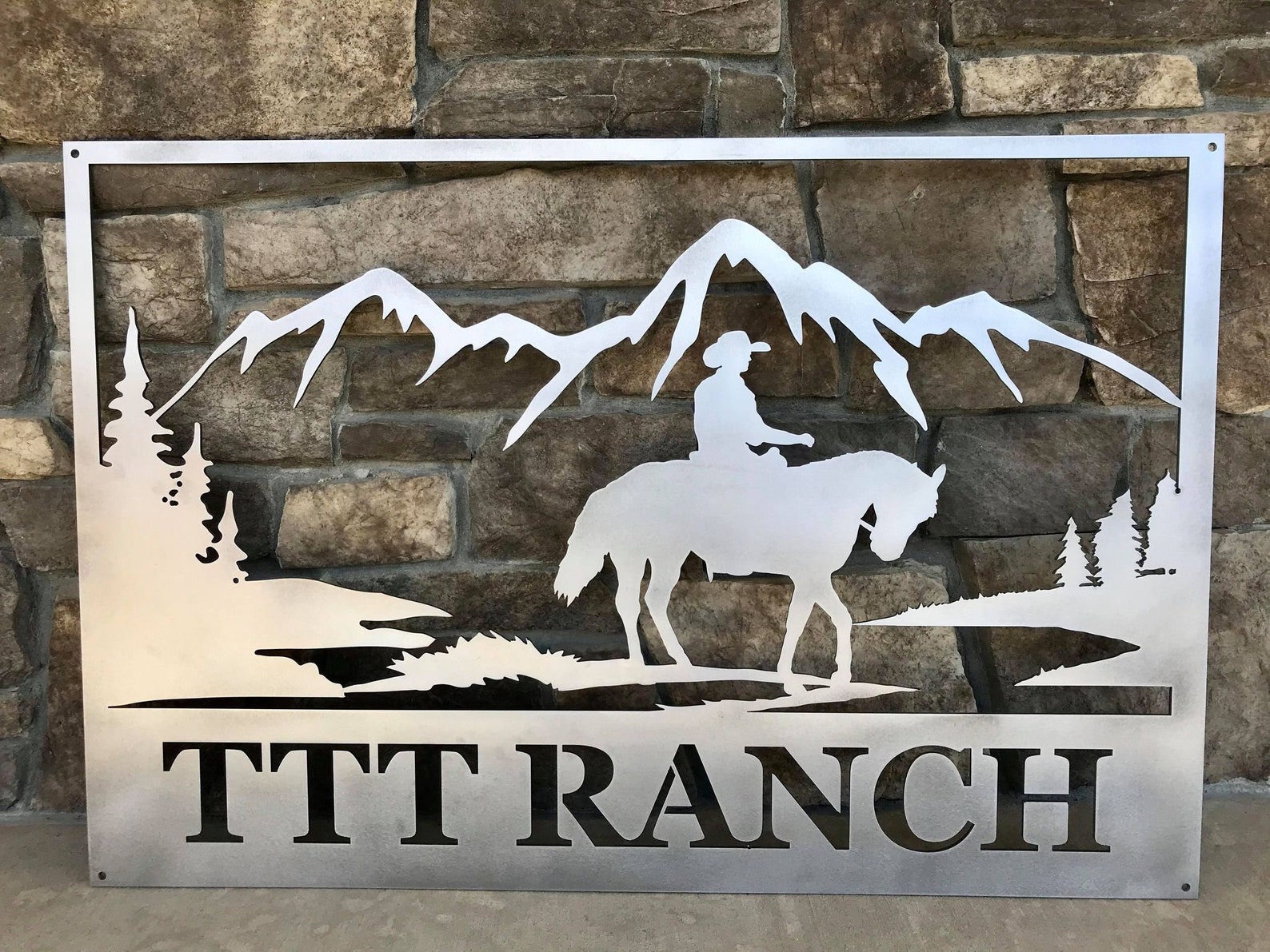 Ranch Entrance Metal Home Sign High Definition Family - Etsy