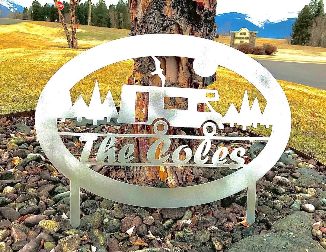 RV Camper Family Campsite Party Sign | High Definition Personalized ...