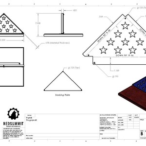 Folded Flag DXF File – Patriotic Triangle Display – CNC Metal Art ...