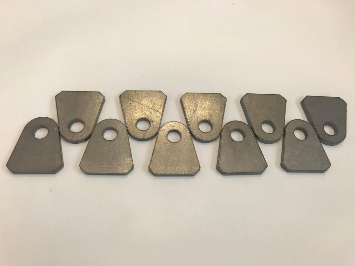 Metal Flat Bottom Welding Tabs With 1/2 Inch Hole - Etsy