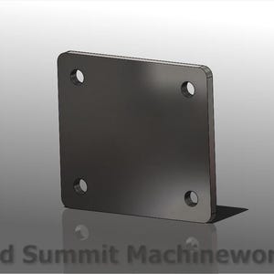 Custom 4-bolt Caster Mounting Plate File: DXF + STEP (digital Download ...