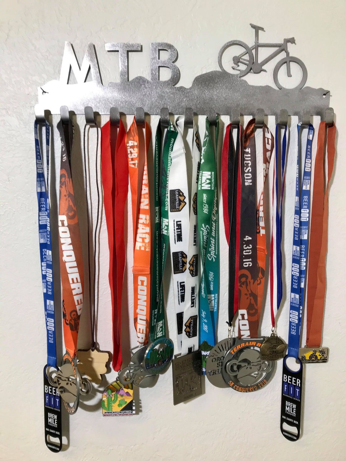 Metal Mountain Bike Medal Hanger High Definition Long MTB - Etsy Israel