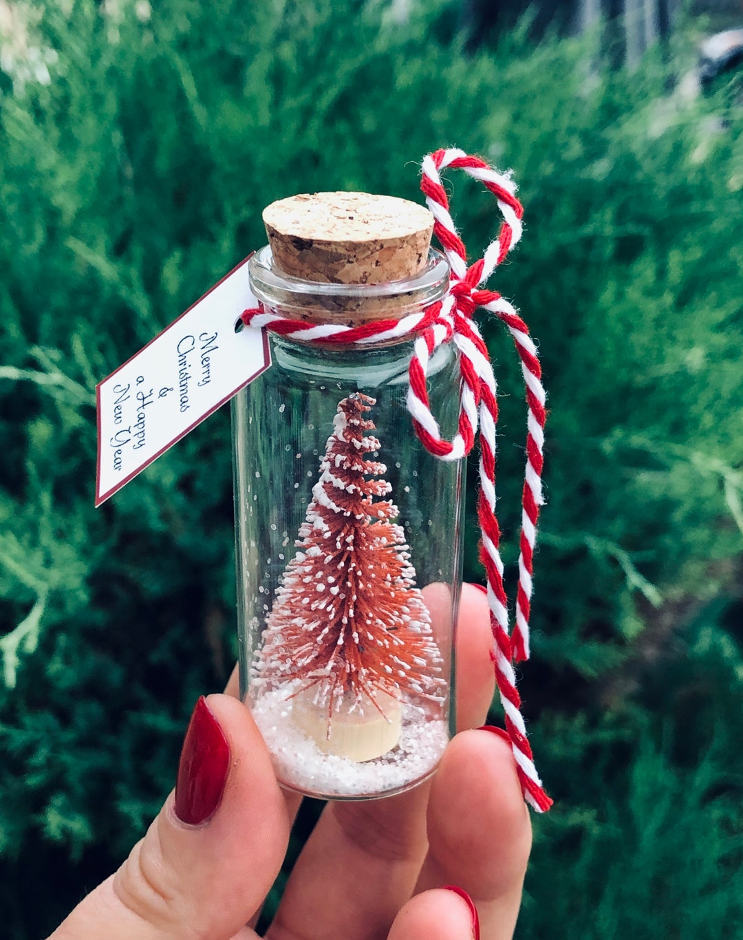 Christmas Tree Handwriting Gift for Friend, Best Friend Long Distance ...