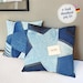 Easy Throw Pillow Pattern, Star Pillow Sewing Pattern, Denim Upcycling ...