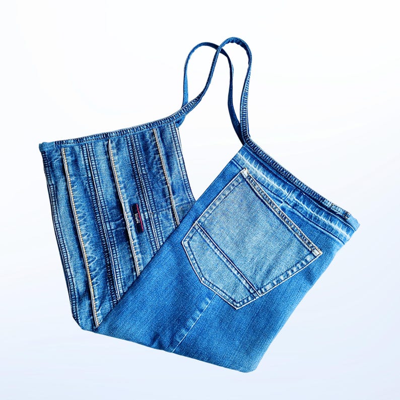 Bag Sewing Pattern Pdf, V-shape Shopper, Patchwork + Diagonal Stripes ...