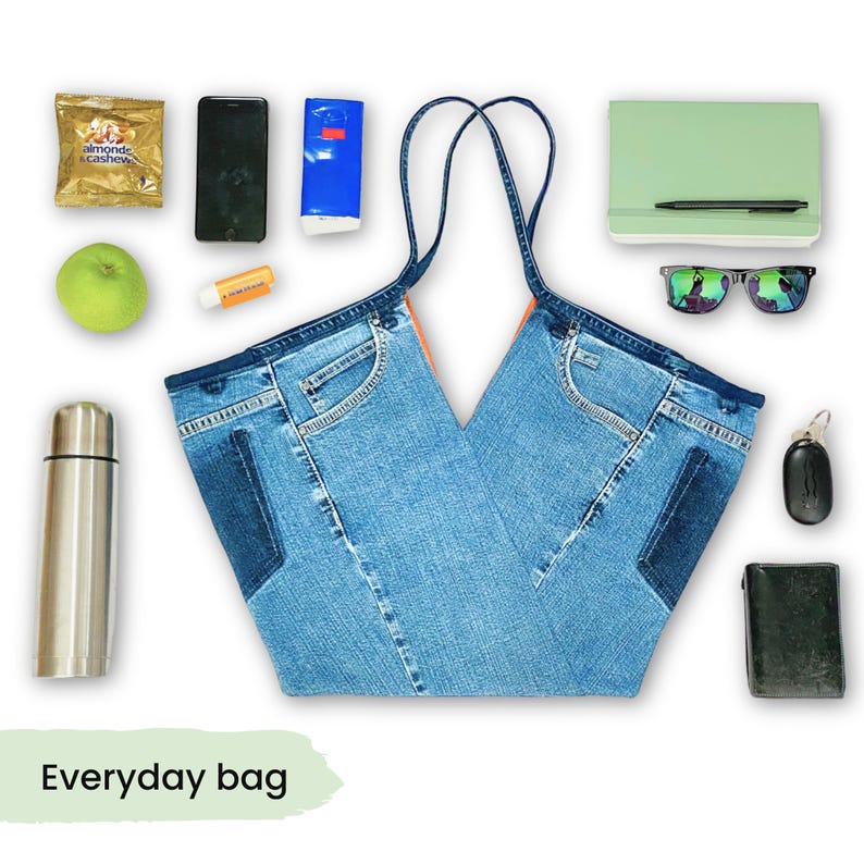 Bag Sewing Pattern Pdf, V-shape Shopper, Patchwork + Diagonal Stripes ...