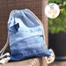 Drawstring Bag Pattern, 3 Diff. Sizes, Lined Drawstring Backpack Sewing ...