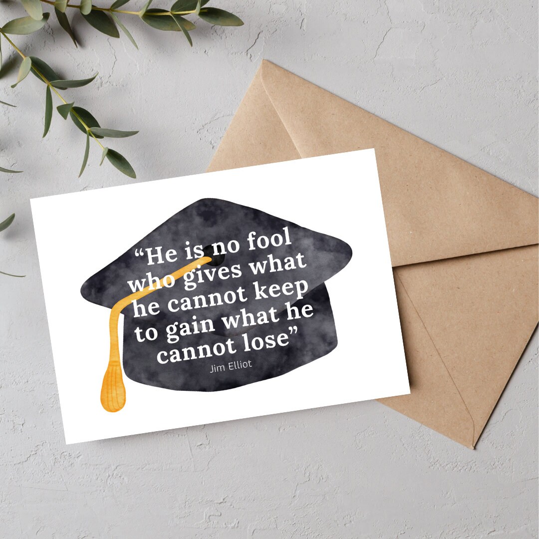 Graduation Card, Congratulations Grad Card, Cap and Gown Grad Card, for ...