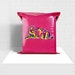 Custom Hot Pink Poly Bags, Full Color Print Personalized Packaging ...