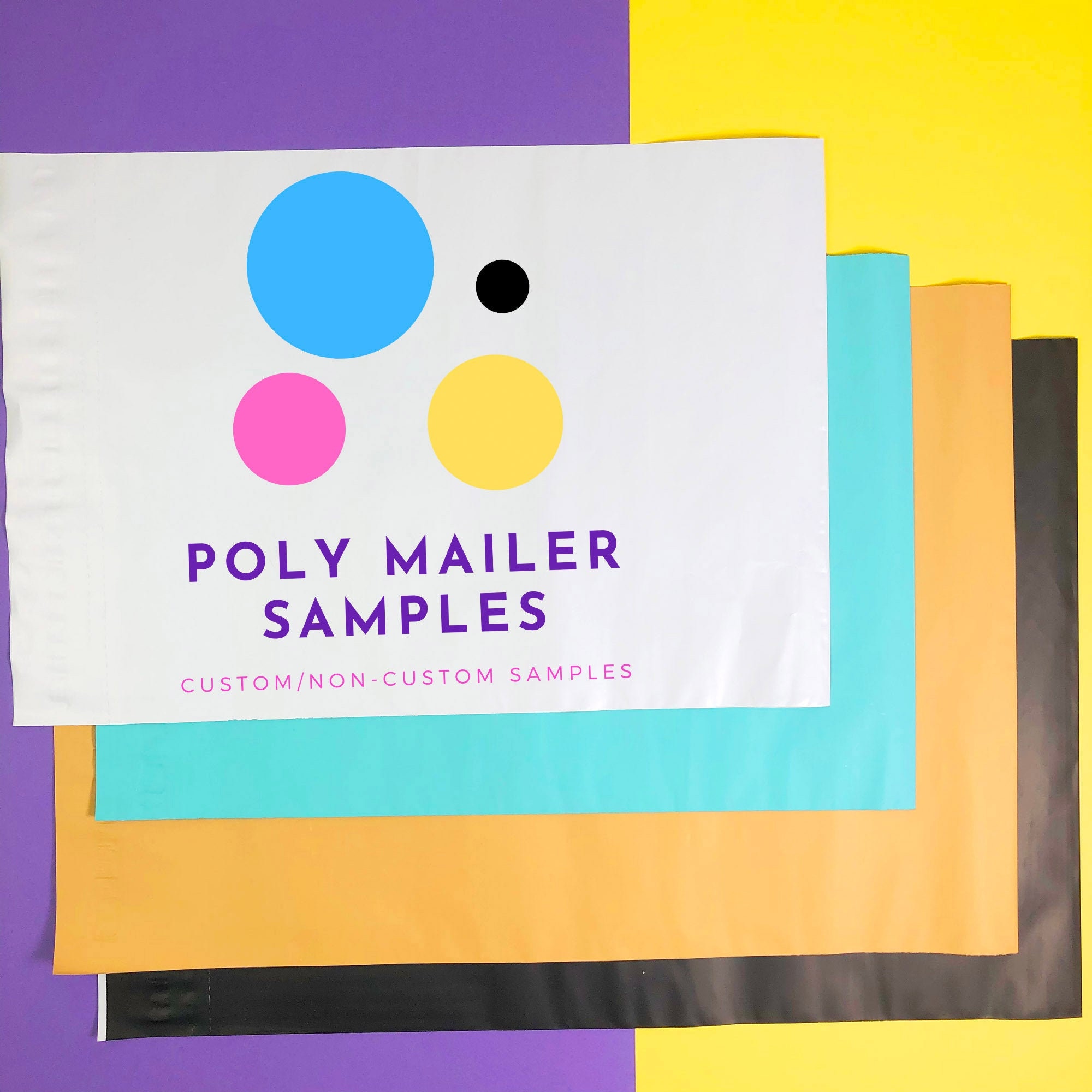 Matte Poly Mailer Sample Sets Custom Poly Mailers All | Etsy