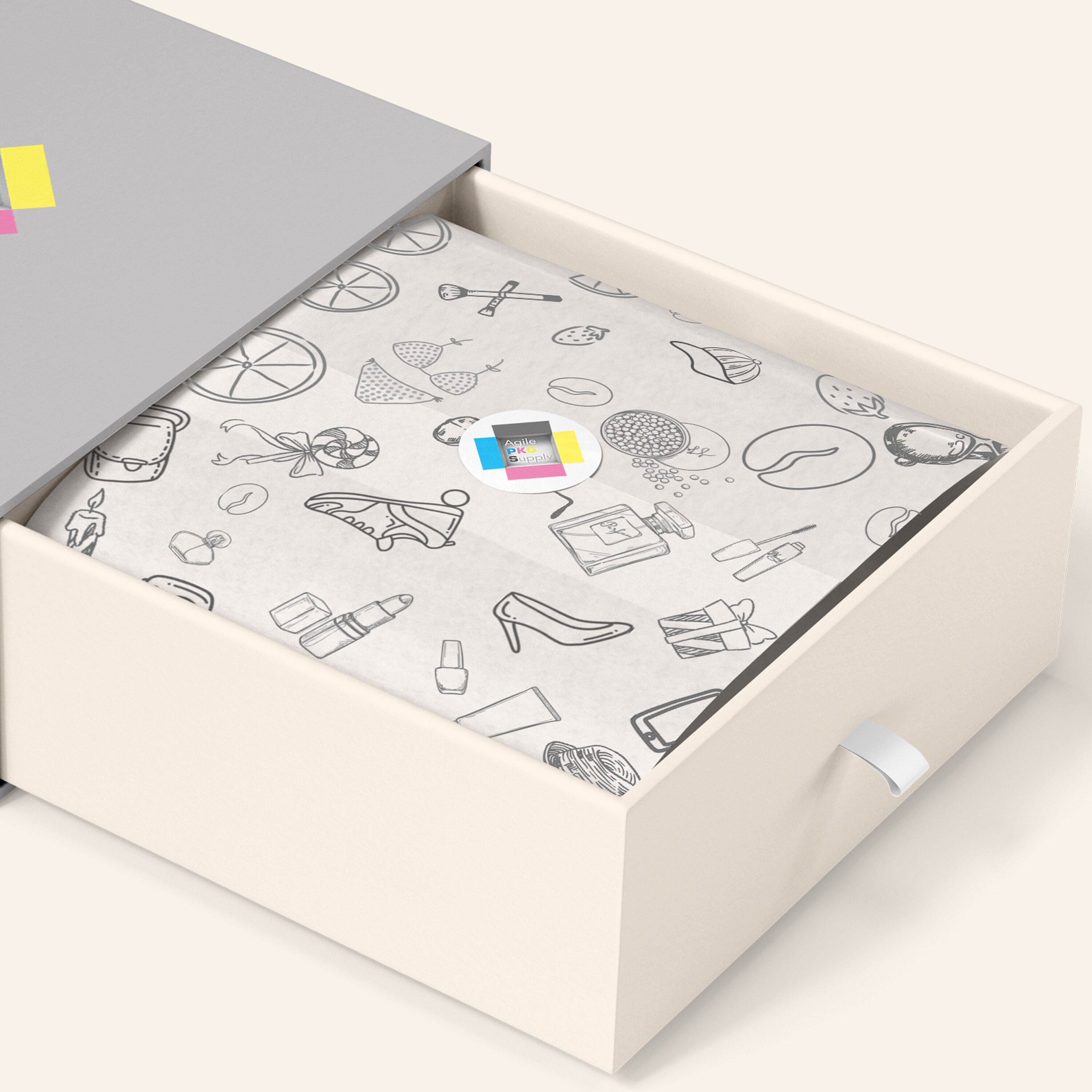 Custom LOGO Printed on White Kraft Paper 500/1000 Sheets - Etsy UK