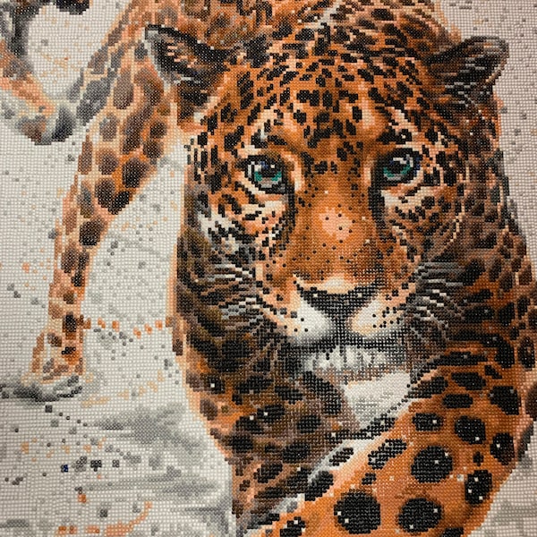 Leopard Diamond Painting - Etsy