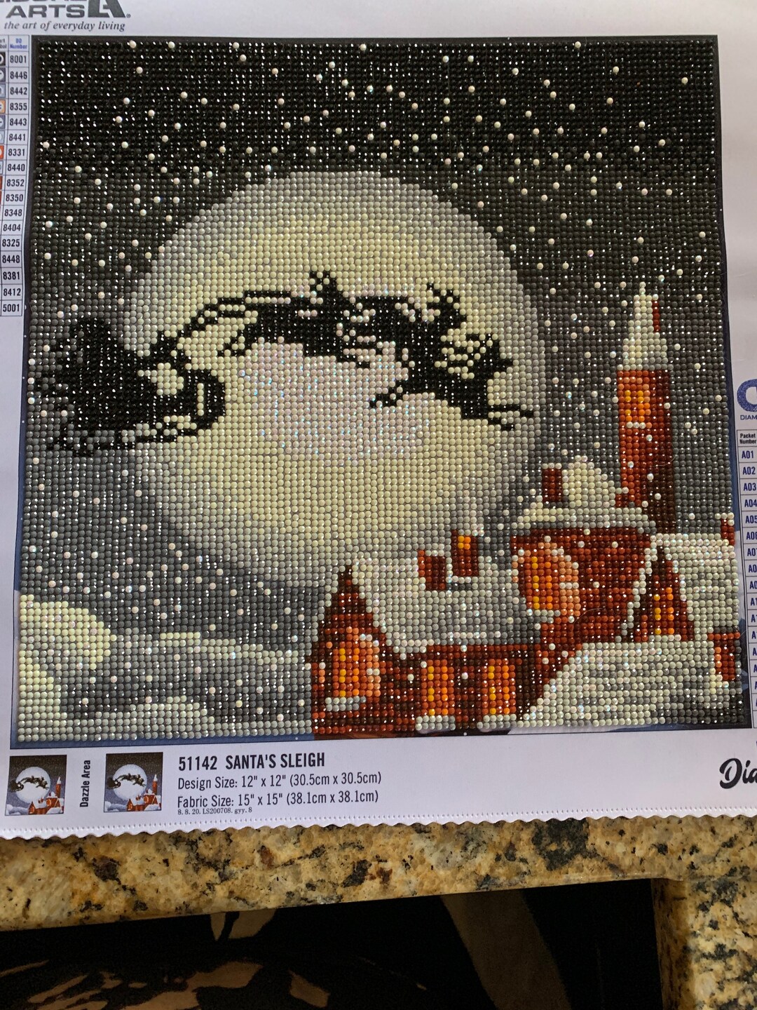 Finished Santa Diamond Painting - Etsy
