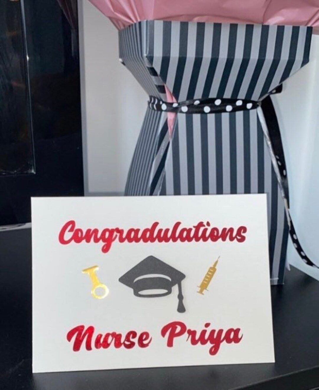 Graduation Card, Nurse Graduation Card, Graduation Gift, Graduation Hat ...