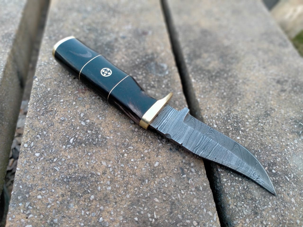 Handmade Buffalo Horn Knife Personalized Knife Damascus - Etsy