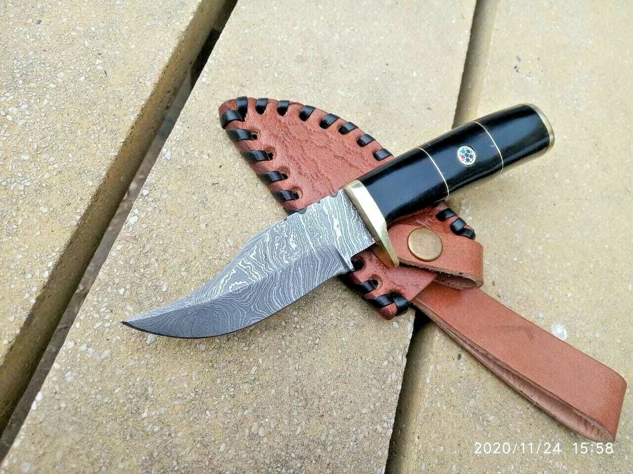 Handmade Buffalo Horn Knife Personalized Knife Damascus - Etsy