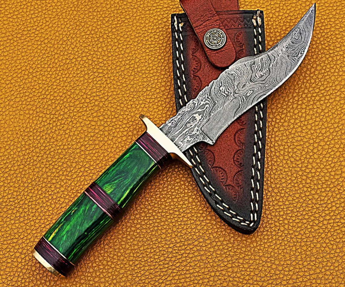 60 Off Sale Handmade Forged Damascus Steel Hunting Knife Etsy