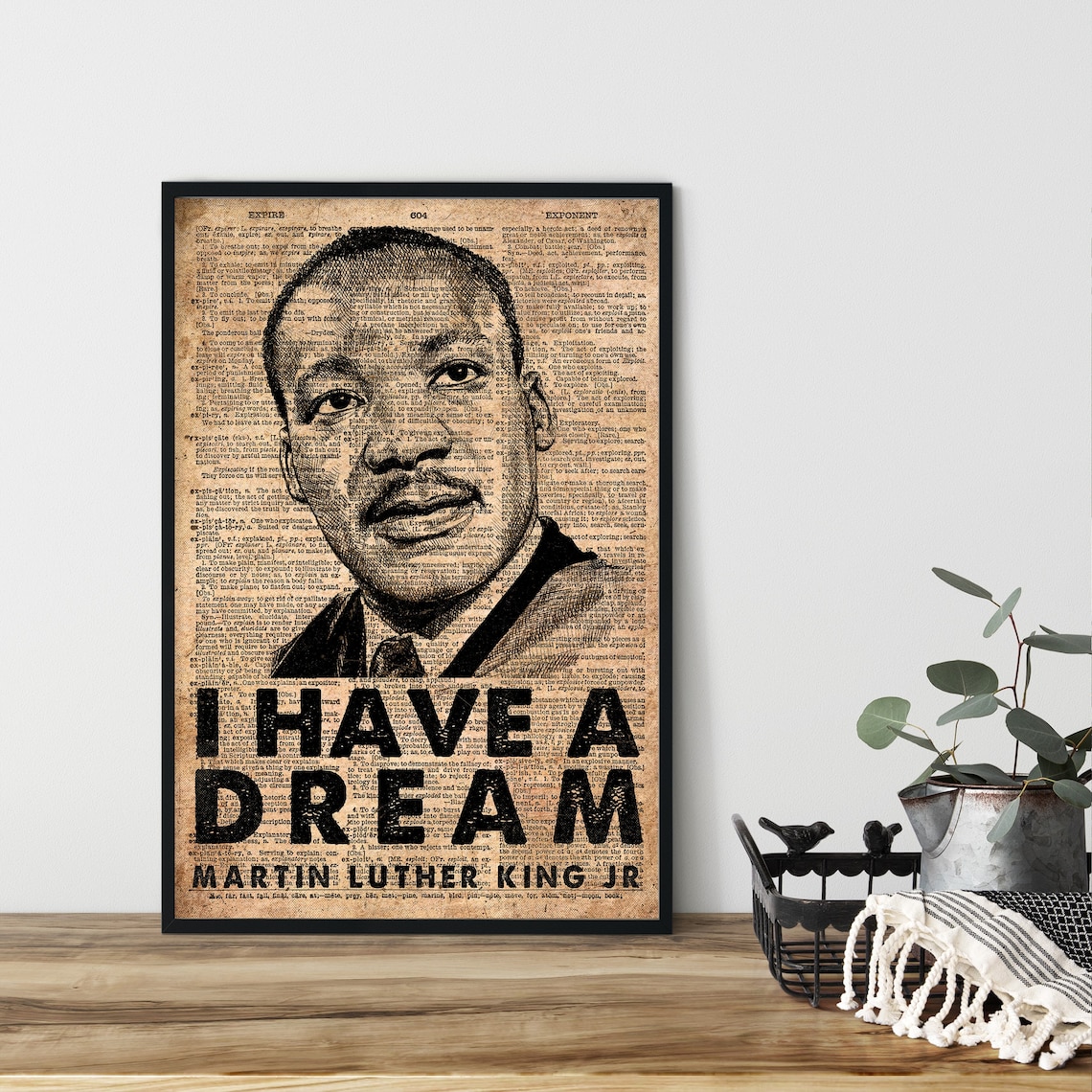 I Have A Dream Poster Martin Luther King Quote Poster Civil | Etsy