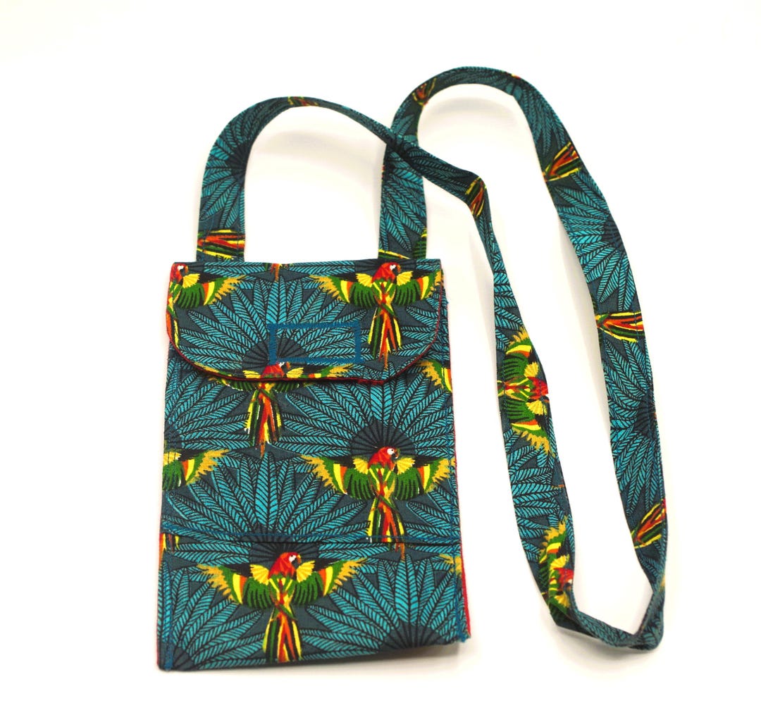 Cotton Cell Phone and Keys Neck Pouch - Etsy