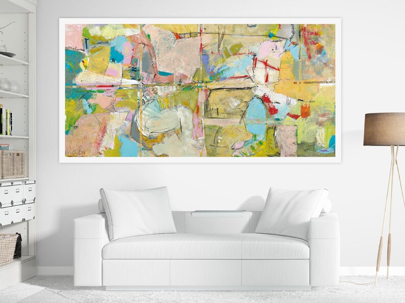 Long Canvas Art Original Painting Print on Canvas Large - Etsy