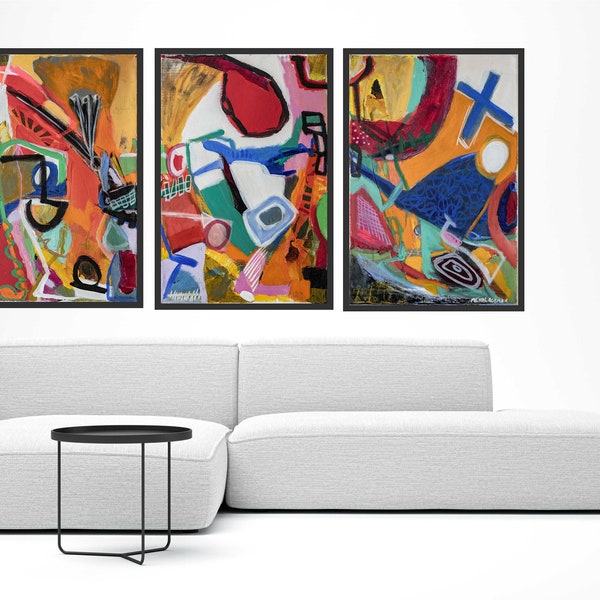 Set of Three Wall Art - Etsy