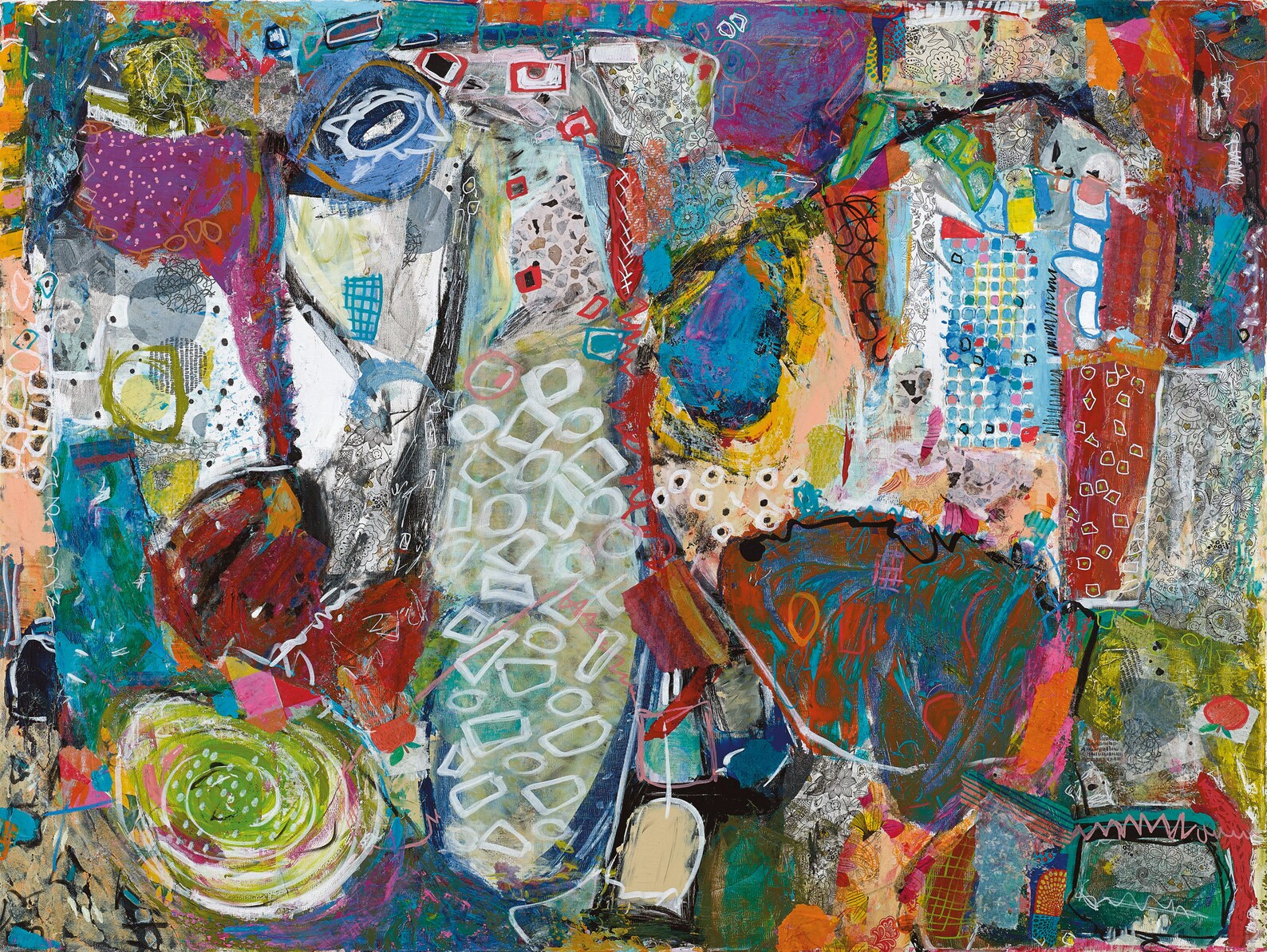 Large Original Art Israeli Art Living Room Wall Art - Etsy