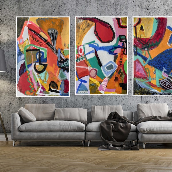 Set of Three Wall Art - Etsy