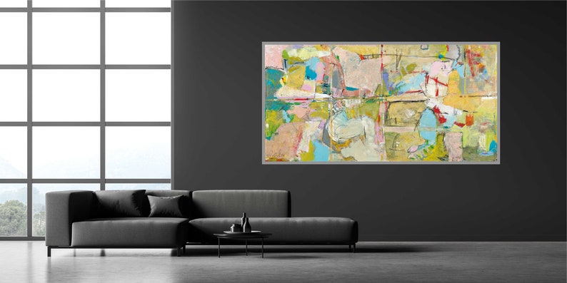 Long Canvas Art Original Painting Print on Canvas Large - Etsy