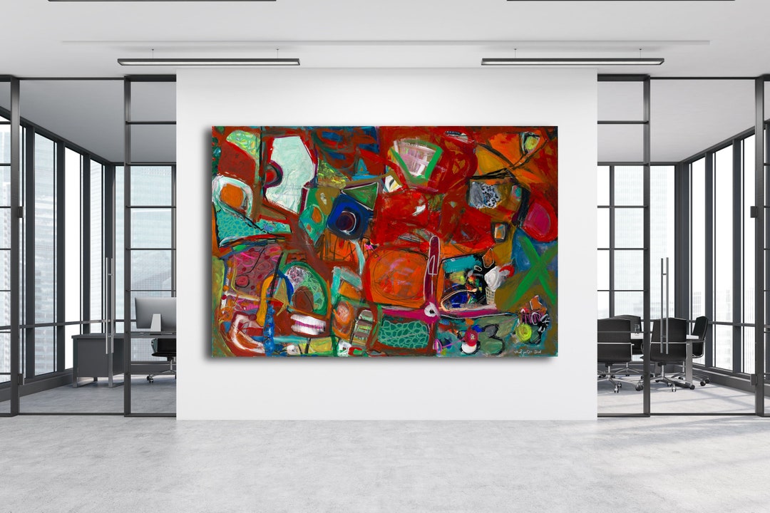 Oversized Wall Art, Abstract Painting, Contemporary Wall Art, Modern ...