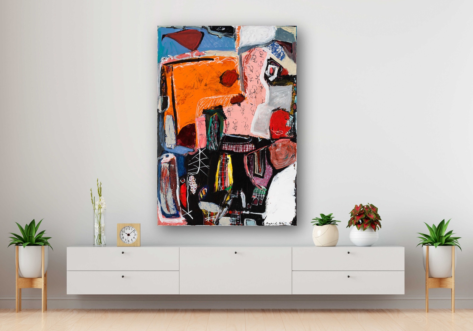 Large Abstract Art Canvas Art Abstract Wall Art Israeli - Etsy