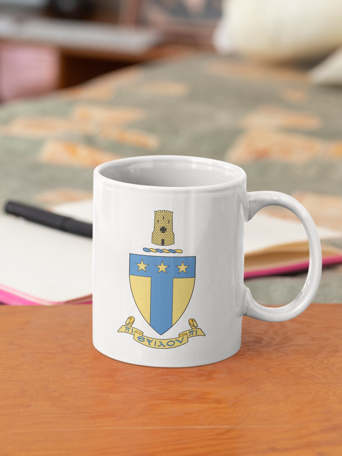 Alpha Tau Omega Fraternity Crest Mug Greek Letters - Etsy